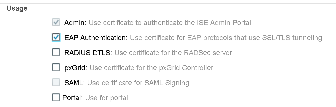 Cisco ISE – Active Directory and EAP Certificate Cisco ISE – Active Directory and EAP Certificate